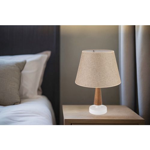 302 - Beige, Brown, White Beige Brown White Table Lamp