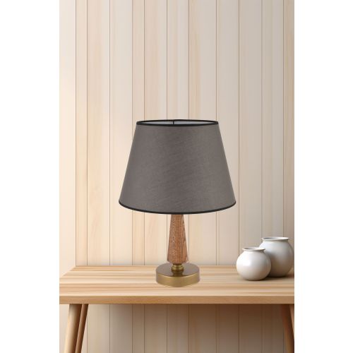 302 - Grey, Brown, Gold Grey Brown Gold Table Lamp
