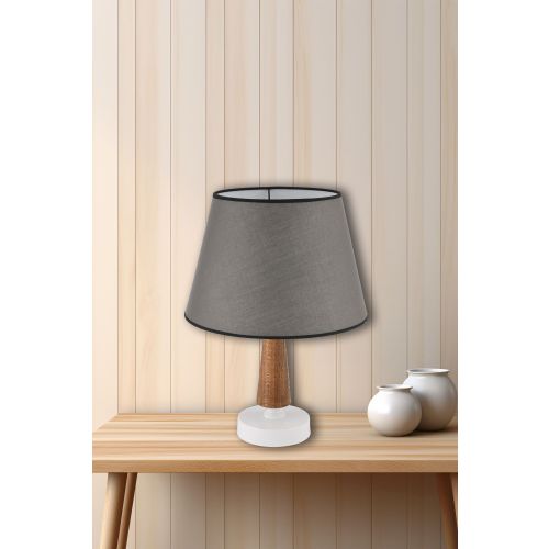 302 - Grey, Brown, White Grey Brown White Table Lamp