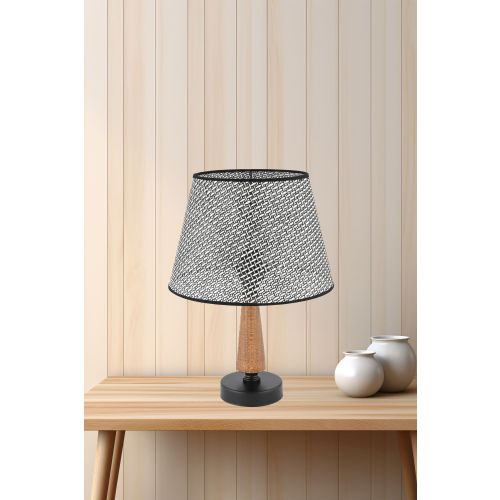 302 Hazeran - Grey, Brown, Black Grey Brown Black Table Lamp