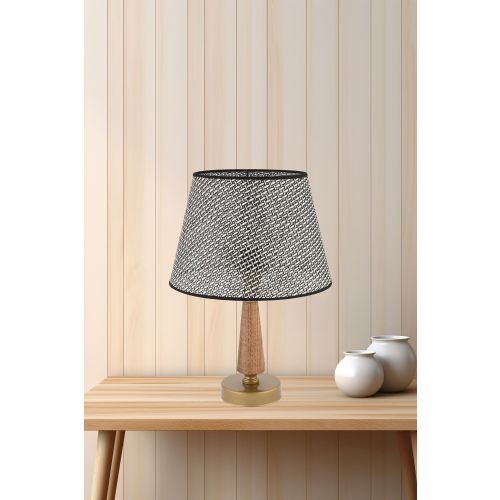 302 Hazeran - Grey, Brown, Gold Grey Brown Gold Table Lamp