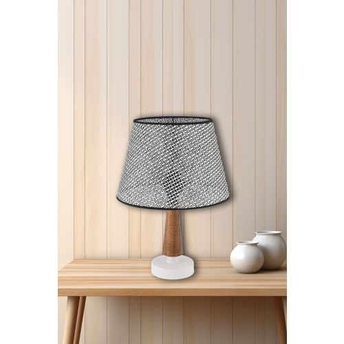 302 Hazeran - Grey, Brown, White Grey Brown White Table Lamp