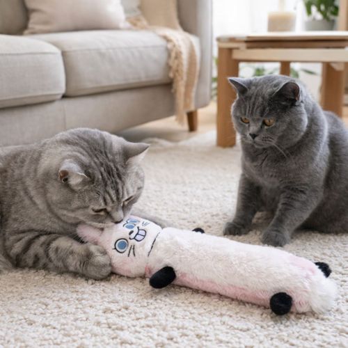 Miyav 1033 White Pink Cat Toy