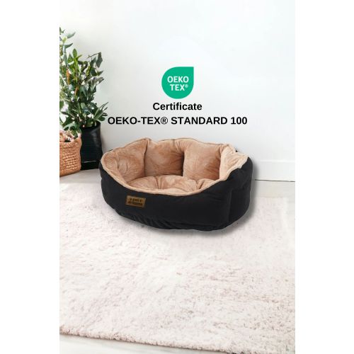 Sprit 80 x 70 - Black, Beige Black Beige Pet Bed