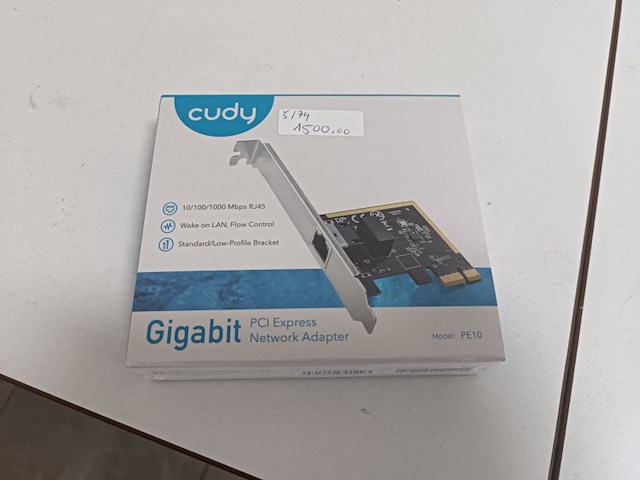 Cudy PE10 Gigabit PCI Express mrežna kartica – Novo