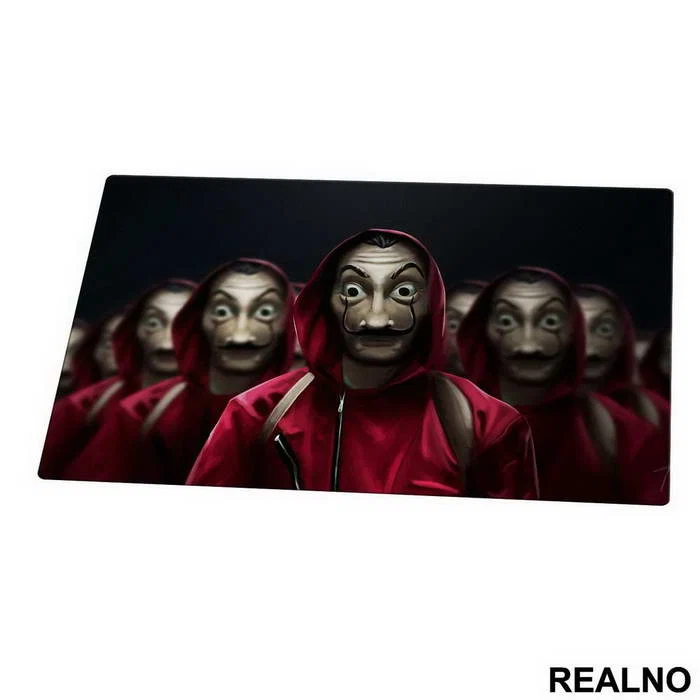 Masks - La Casa De Papel - Money Heist - Podmetač Za Sto