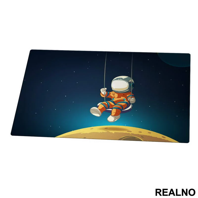 Astronaut Na Ljuljašci - Space - Svemir - Podmetač Za Sto