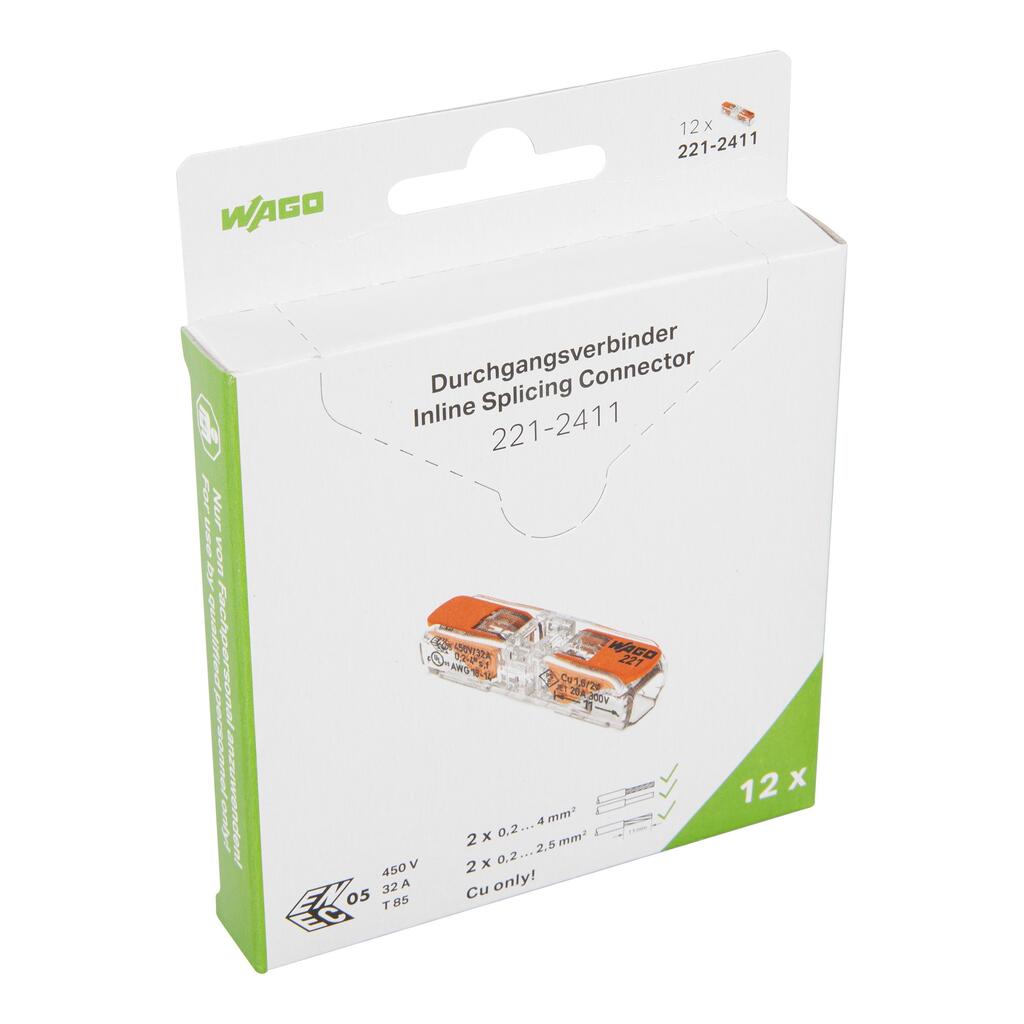 WAGO 221-2411/995-012 KLEMA SA POLUGOM PROLAZNA 2X0,2-4MM 450V/4KV/2 32A
