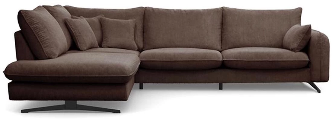 Prince L Poso 06 ugaona garnitura 315x225x90 cm smeda leva