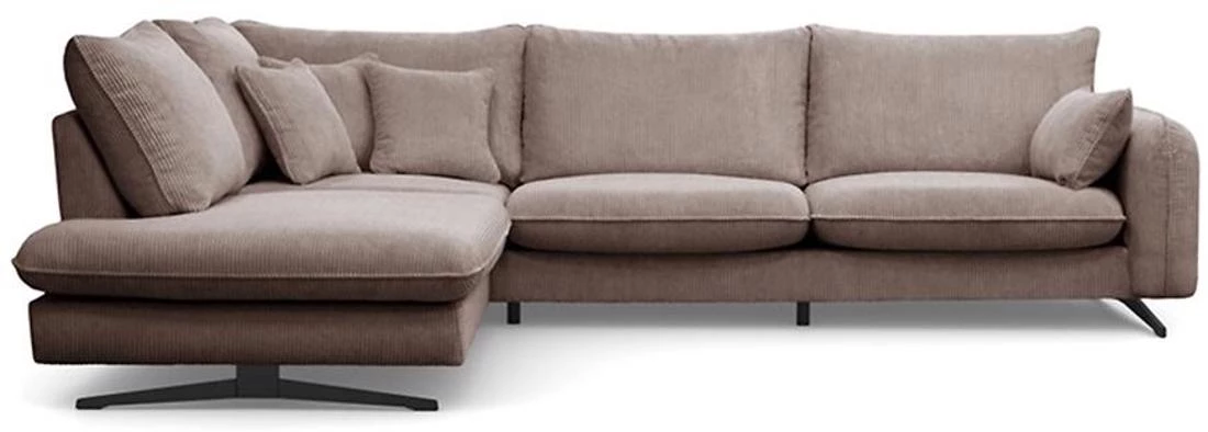 Prince L Poso 02 kutna garnitura 315x225x90 cm bež leva