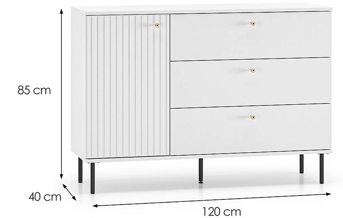 Tala 04 komoda 120x40x85 bela
