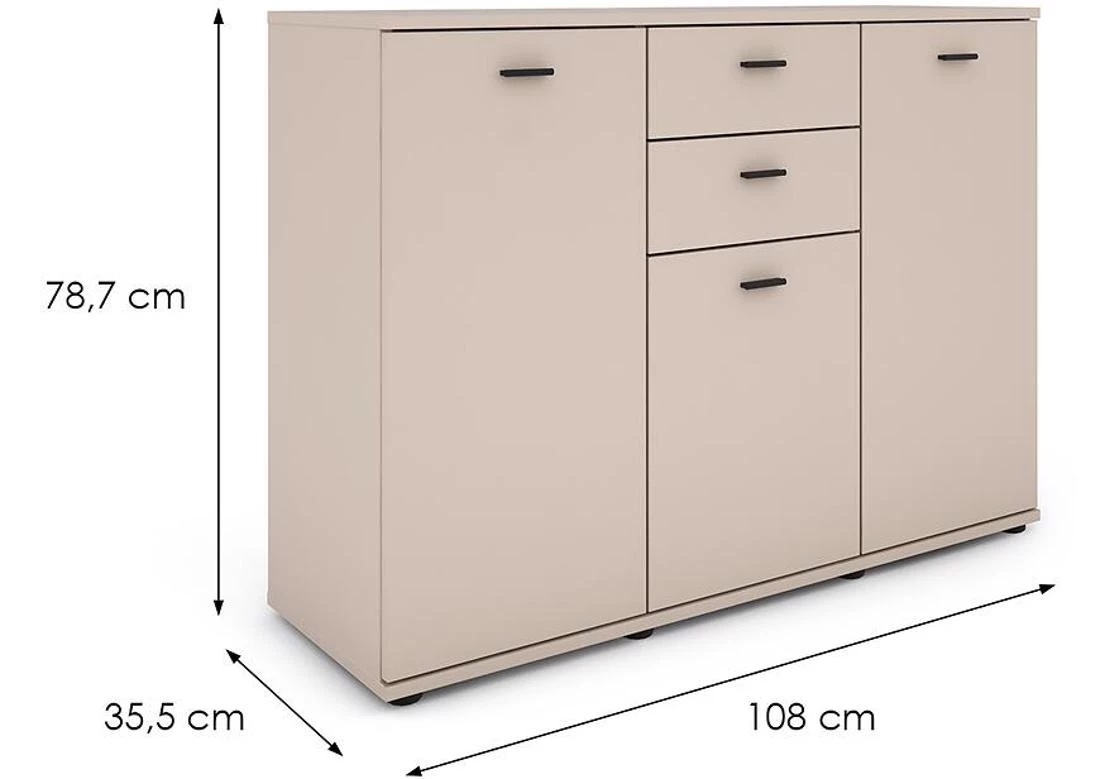 Milis komoda 108x35,5x78,7 kašmir