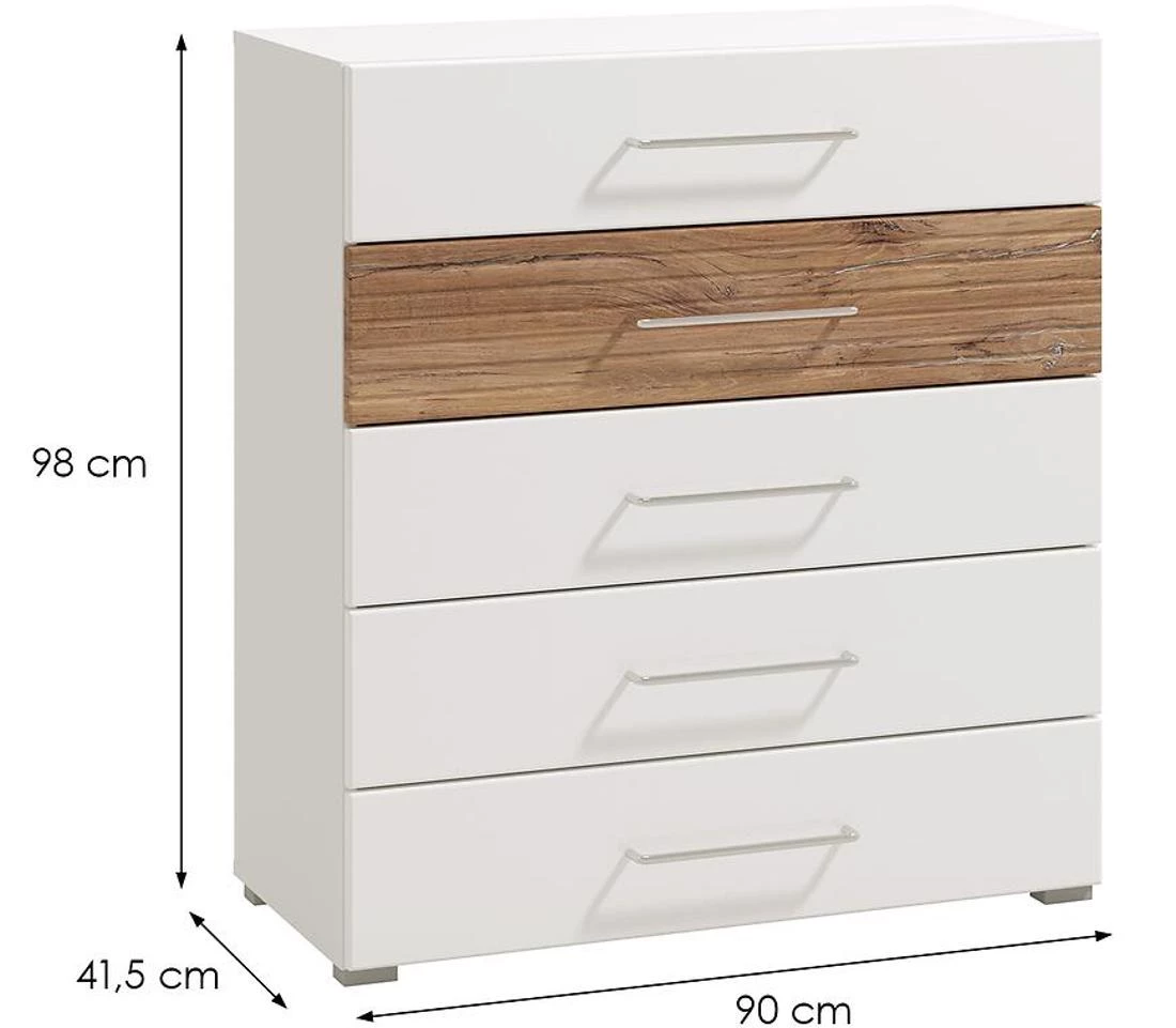 Masilia komoda 90x41,5x98 bela