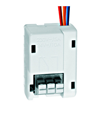 PROTECTOR K prekidački relej, 24VDC/10A, 230VAC/5A, beli