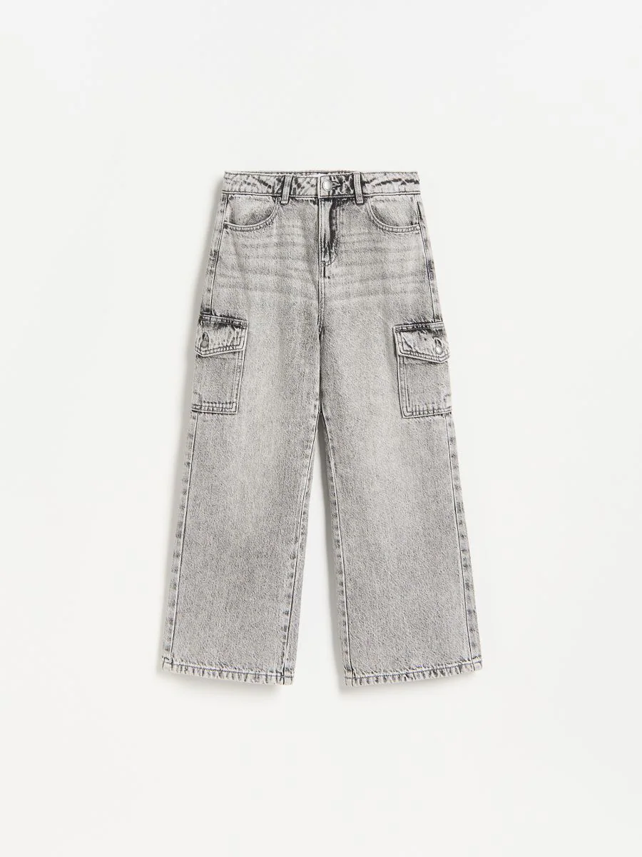Wide leg cargo farmerke