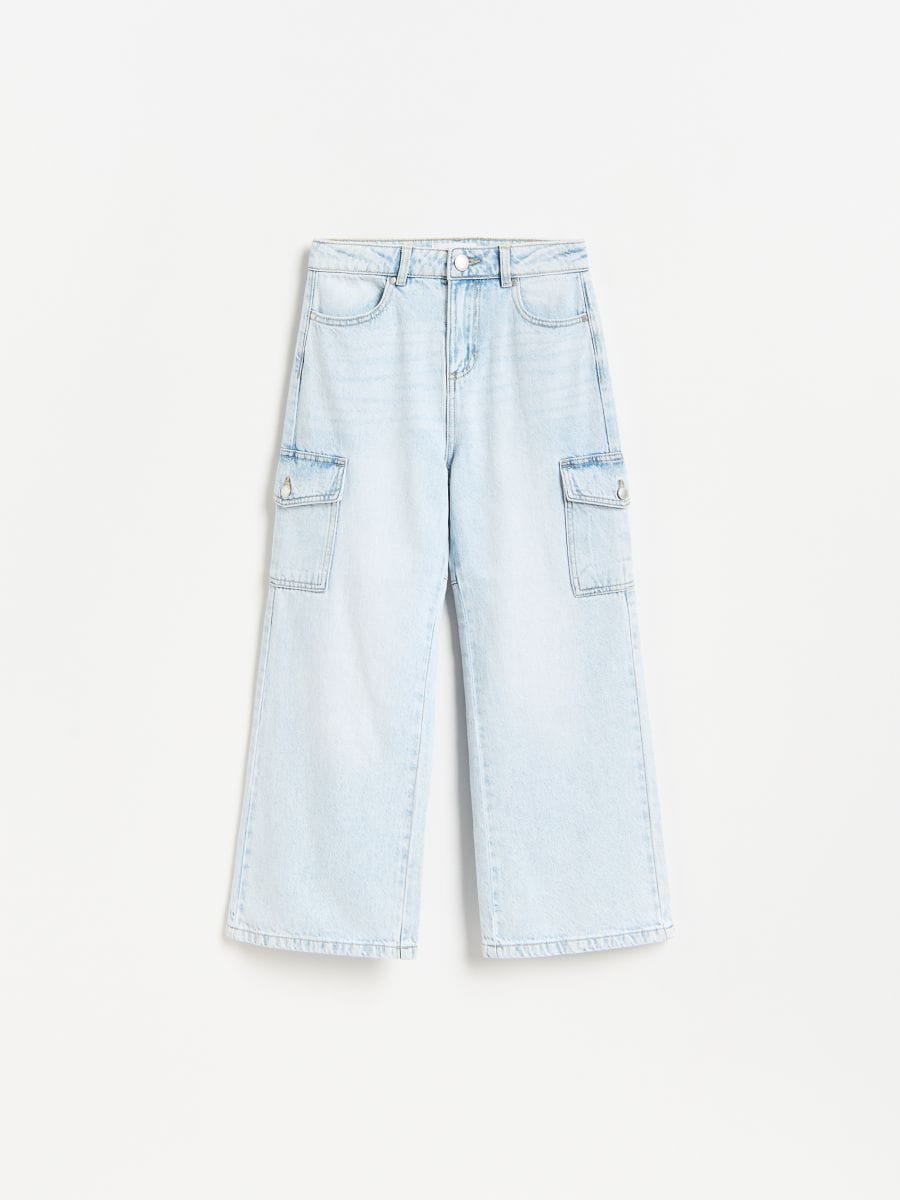 Wide leg cargo farmerke