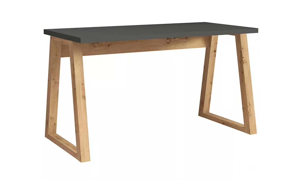 Iga radni sto 135x65x76,2 cm grafit natur
