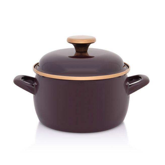 Metalac duboka šerpa BORDO AMOR 16cm/2,2lit
