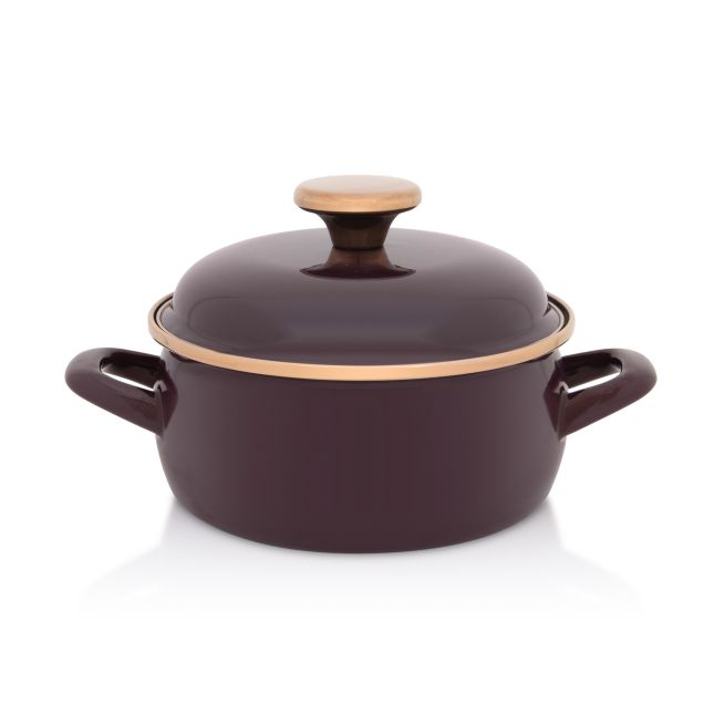 Metalac plitka šerpa BORDO AMOR 16cm/1,5lit