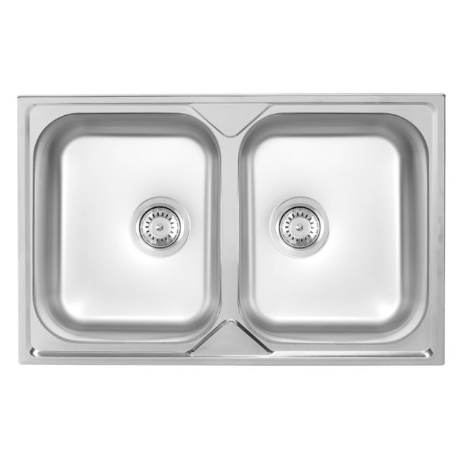 Metalac inox usadna sudopera Aurora 2D Ø90