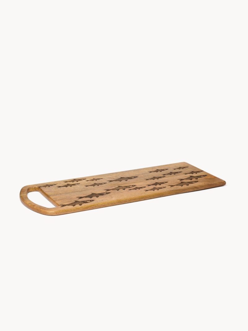 DRVENA DASKA SA RIBAMA 23X61CM
