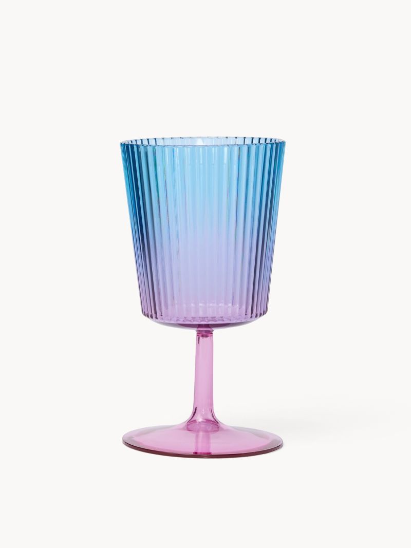 PLASTIČNA ČAŠA SA STOPOM OMBRE H16CM