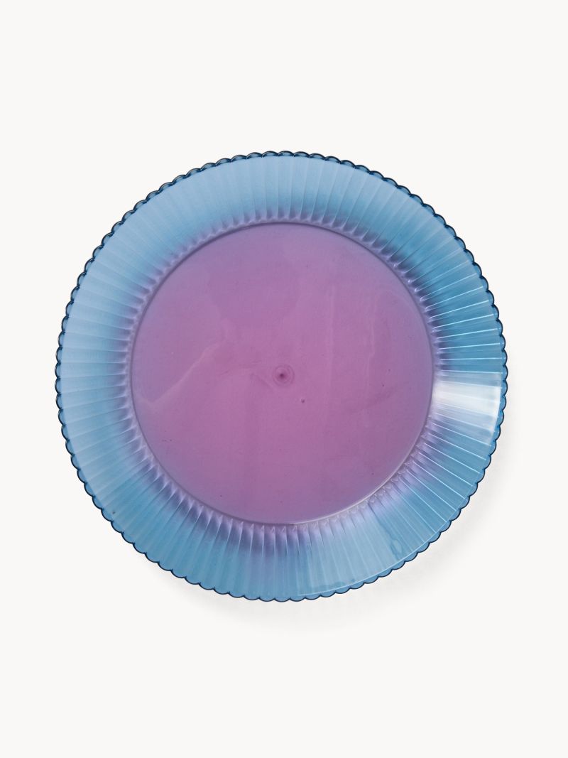 PLASTIČNI TANJIR OMBRE BOJE D20CM