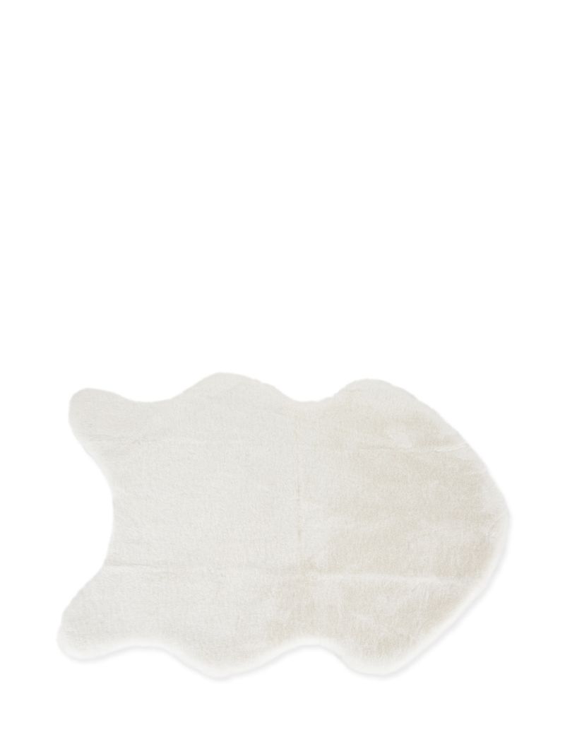 TEPIH OD VEŠTAČKOG KRZNA BELI 90X60CM