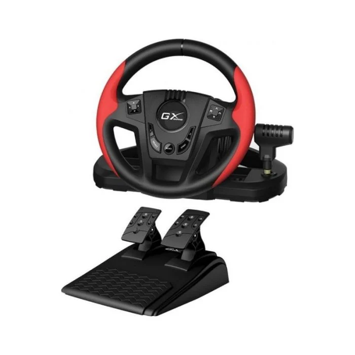 Genius SpeedMaster - gejming volan sa vibracijom za PC, PS3 i PS4, crni