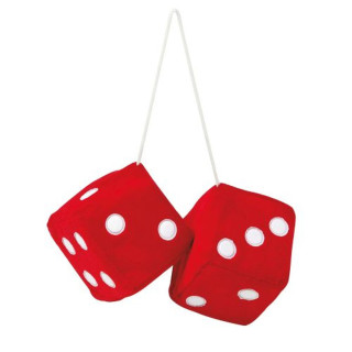 PRIVEZAK KOCKICE CRVENO BELE 6X6CM