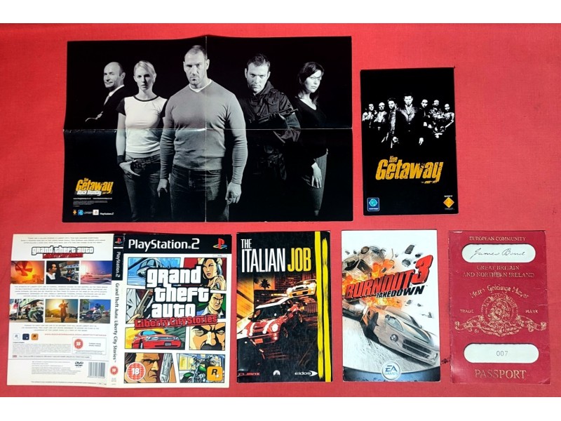 PS2 Omoti i knjižice za igrice