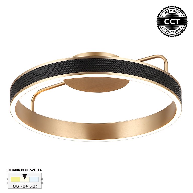 LED plafonska lampa F2088-⁠38C BK+RG CCT