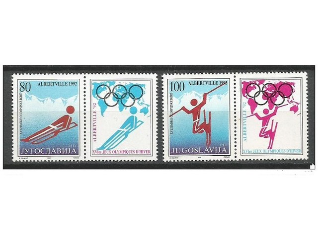 Zimske Olimpijske Igre 1992 ALBERTVILLE,cisto