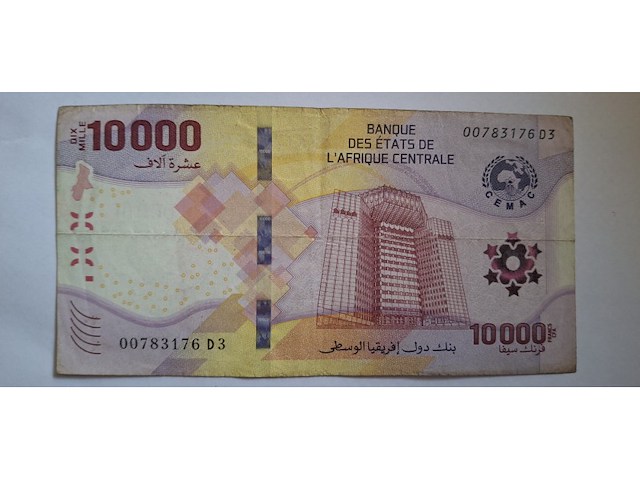 10000 franaka Centralna Afrika