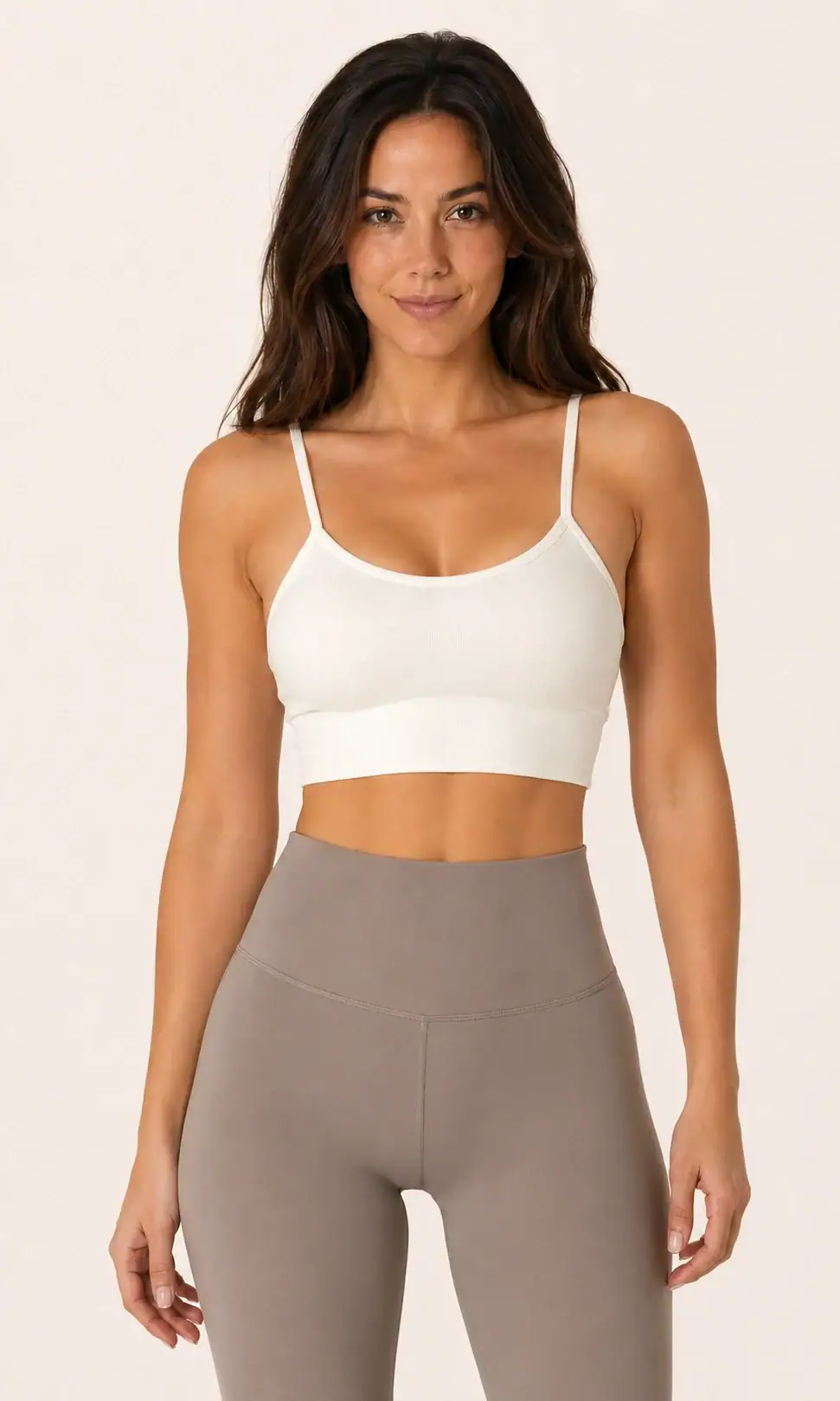 Sculpt Strap Top – White