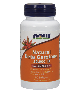NOW NATURAL BETA CAROTENE (25000IU)
90 SOFTGEL