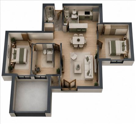 Stara Pazova, Stan, 3.5, 85m2