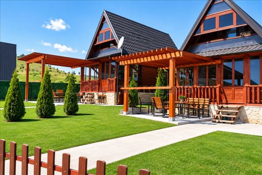 Galevi, Izuzetna brvnara 54 m2, Uknjiženo