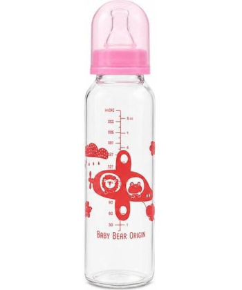 BBO Classic staklena flašica za bebe 240ml Pink 44674GP