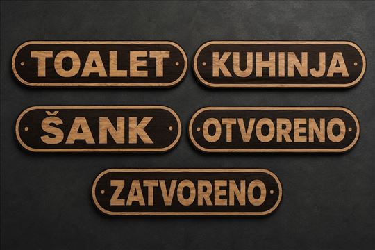 Toalet WC oznaka za vrata