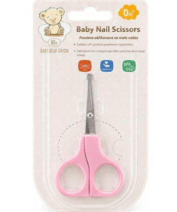 BBO makazice za nokte za bebe Pink 48454P