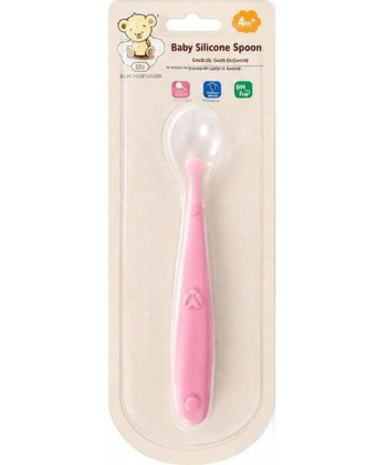 BBO silikonska kašika za bebe Pink 45356P