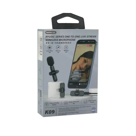 Mikrofon bluetooth remax k09 type-c crni ( R2197 )