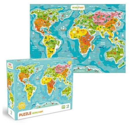 Puzzle mapa sveta 100pcs 300704 ( 104/300704 )