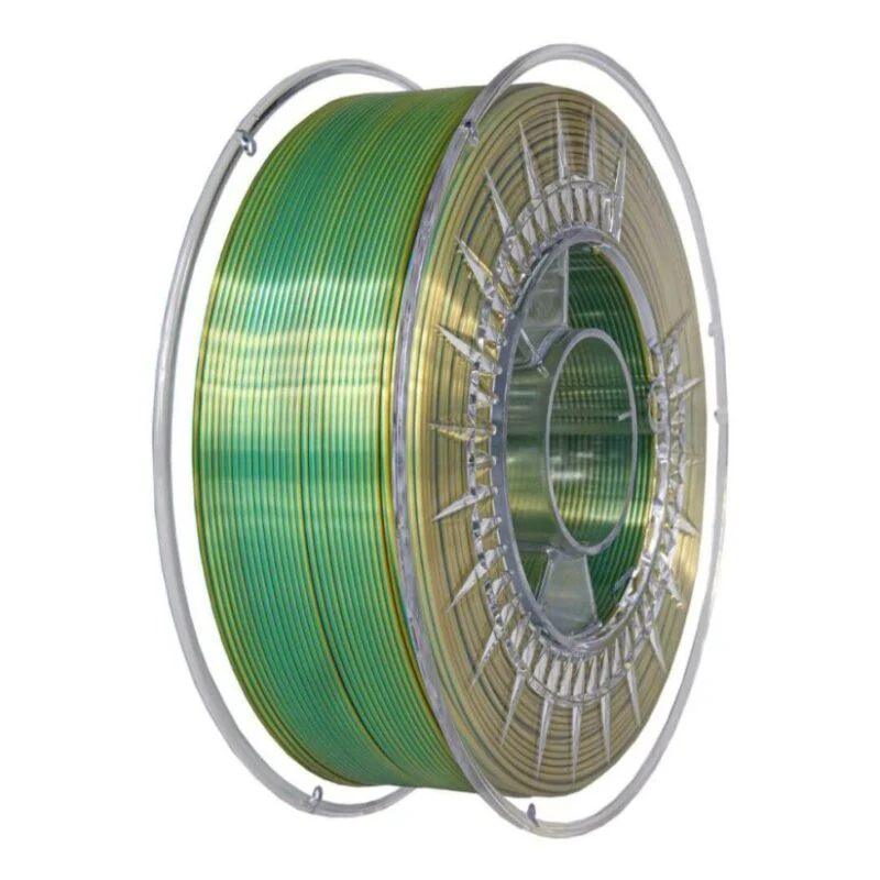D.D. PLA SILK Dual 1,75mm 1kg Cold Green/ Gold