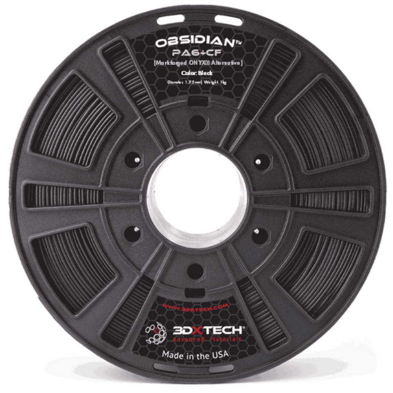 3DXTech OBSIDIAN PA6+CF 1,75mm 1KG Black