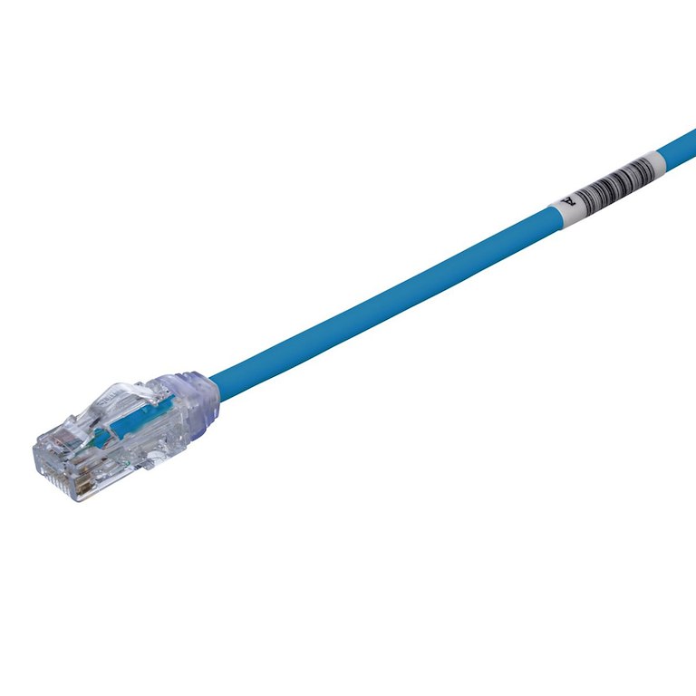 TX6A™10Gig™ U/UTP Patch cord 28AWG, duž.0.2m, LSZH, crni