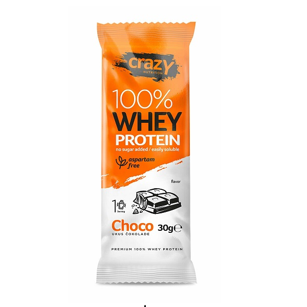WHEY PROTEIN ČOKOLADA CRAZY NUTRITION 30G