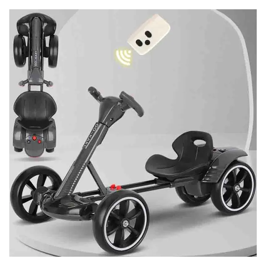 Dečiji karting na akumulator Crni KT001
