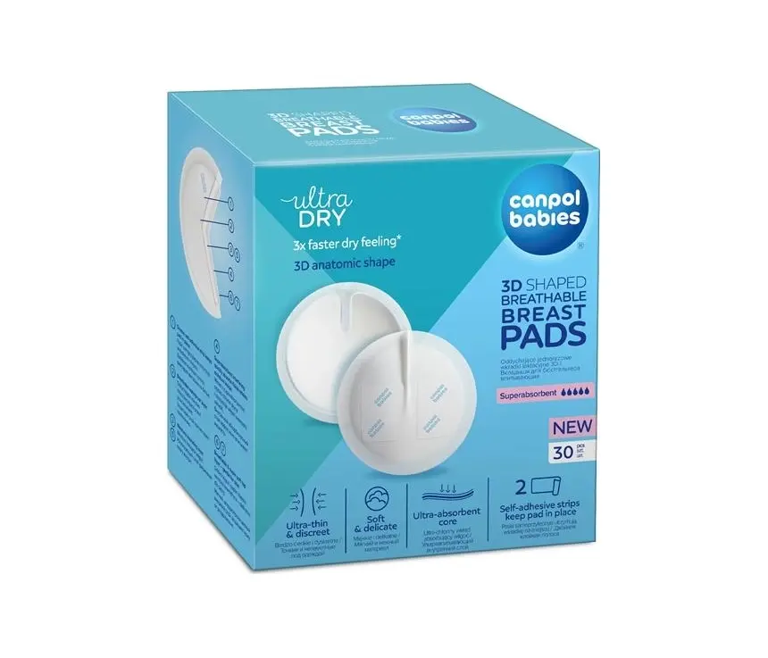CANPOL BABIES TUFERI ZA GRUDI 3D ULTRA UPIJAJUCI - WHITE (30KOM) 1653 (1653)